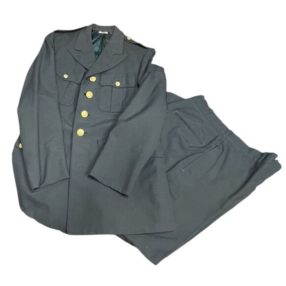 Jackets & Coats | Military Us Army Uniform Green Jacket 35r Coat And ...